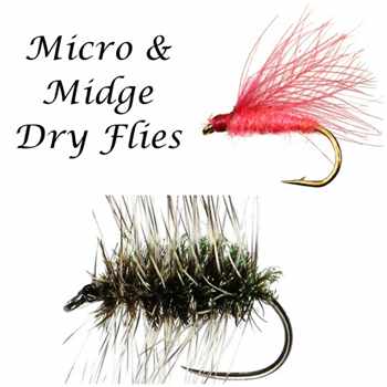 Micro Dry Flies - Trout Dry Flies Sizes 18 to 24