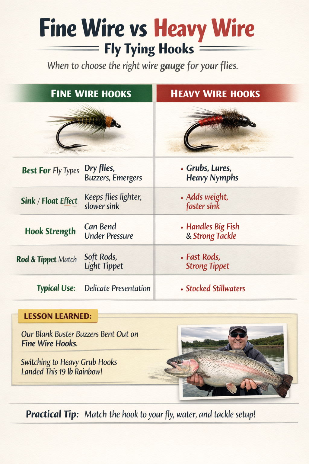 Which Fly Tying Hook to Use: When Wire Gauge Matters Most
