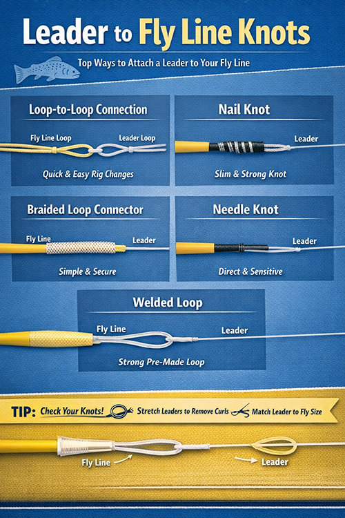 How to Tie Fly Leader to Fly Line Properly