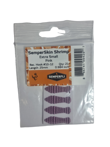 SemperSkin Shrimp Extra Small (Hook #10 #12) Shrimp Pink