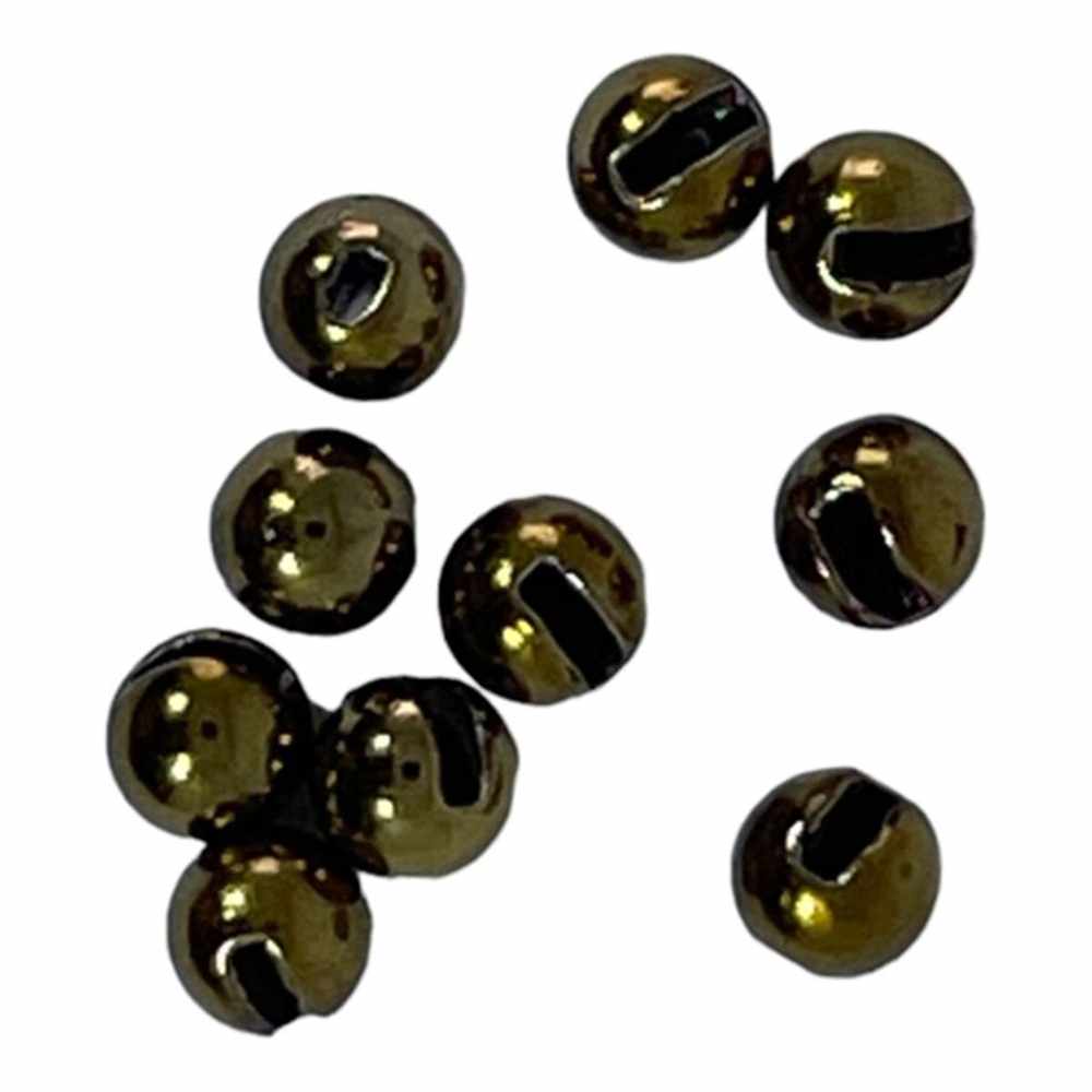 Tungsten Slotted Beads 4.6mm (3/16 inch) Olive for Fly Tying
