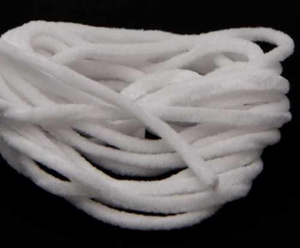 Worm Chenille White for Fly Tying from The Essential Fly
