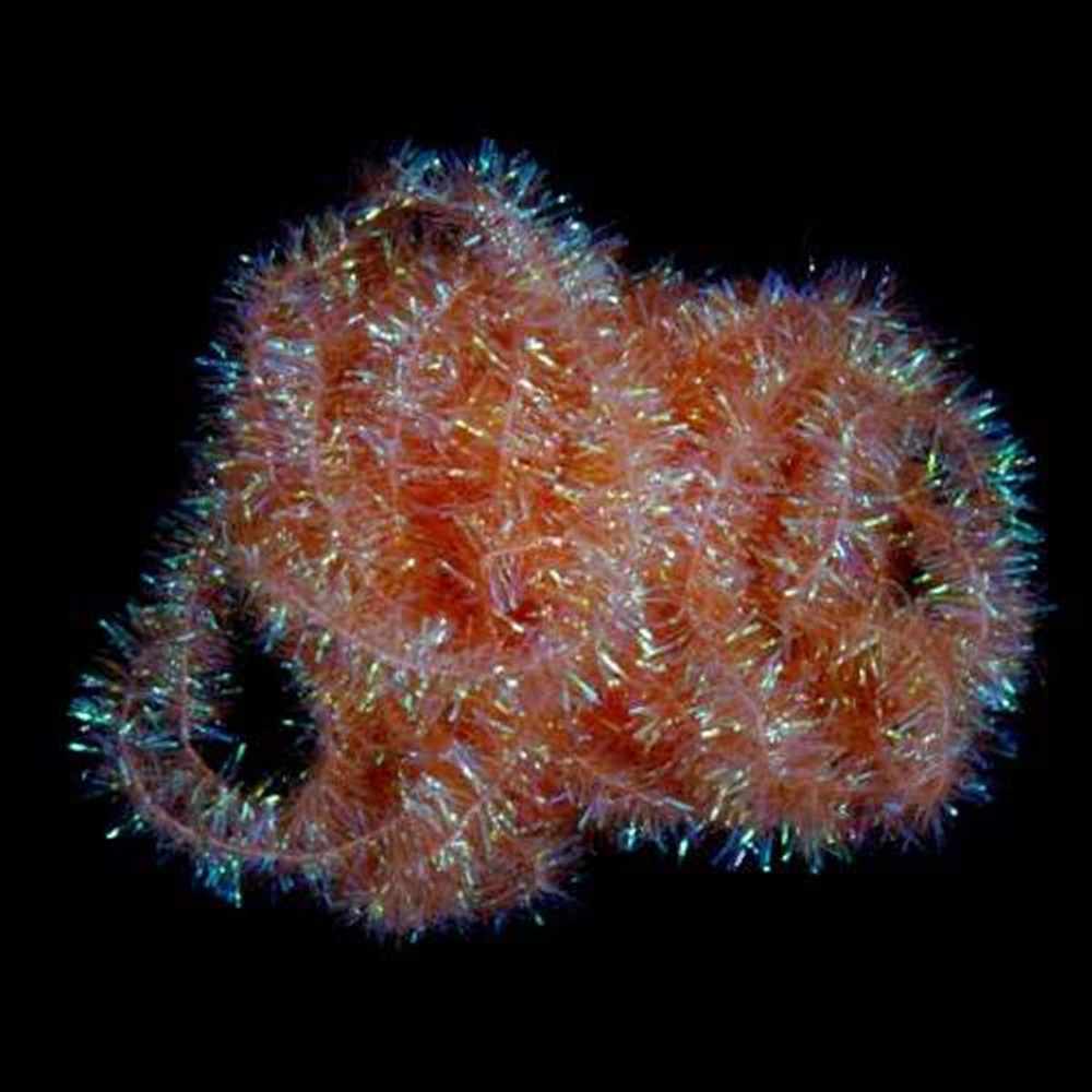 Pearl Chenille 8mm Medium Coral for Fly Tying from The Essential Fly