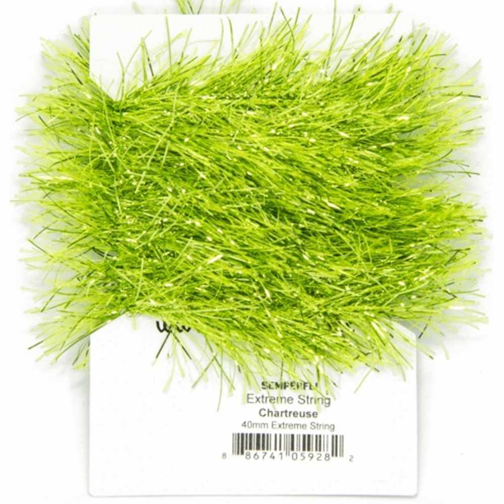 Extreme String 40mm Chartreuse for Fly Tying from The Essential Fly