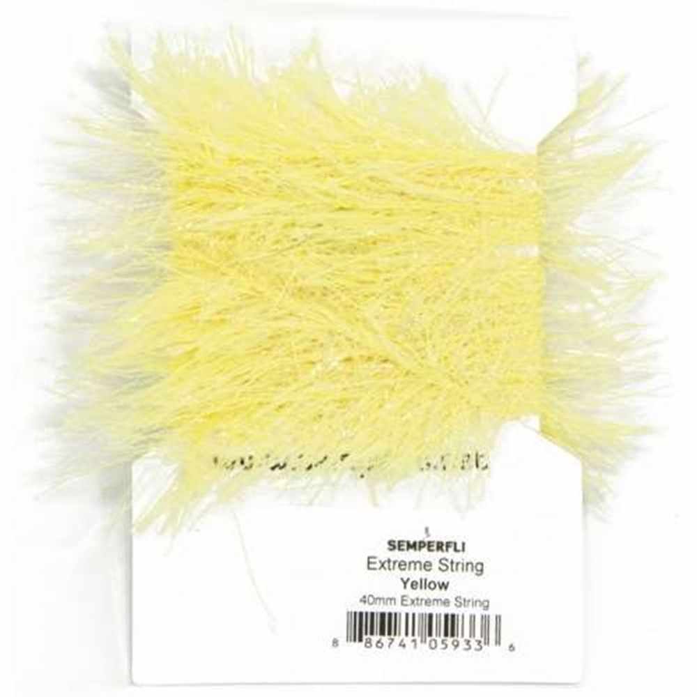 Extreme String 40mm Yellow for Fly Tying from The Essential Fly