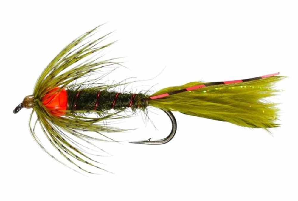Sale - Caledonia Flies Red Eyes Damsel #10 Fishing Fly Barbed Nymph Fly