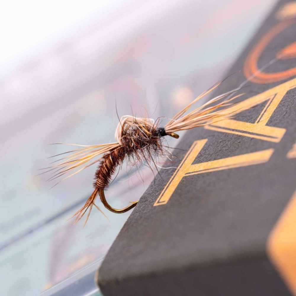 March Brown Selection Fly Box Fishing Fly Assortment Fishing Flies