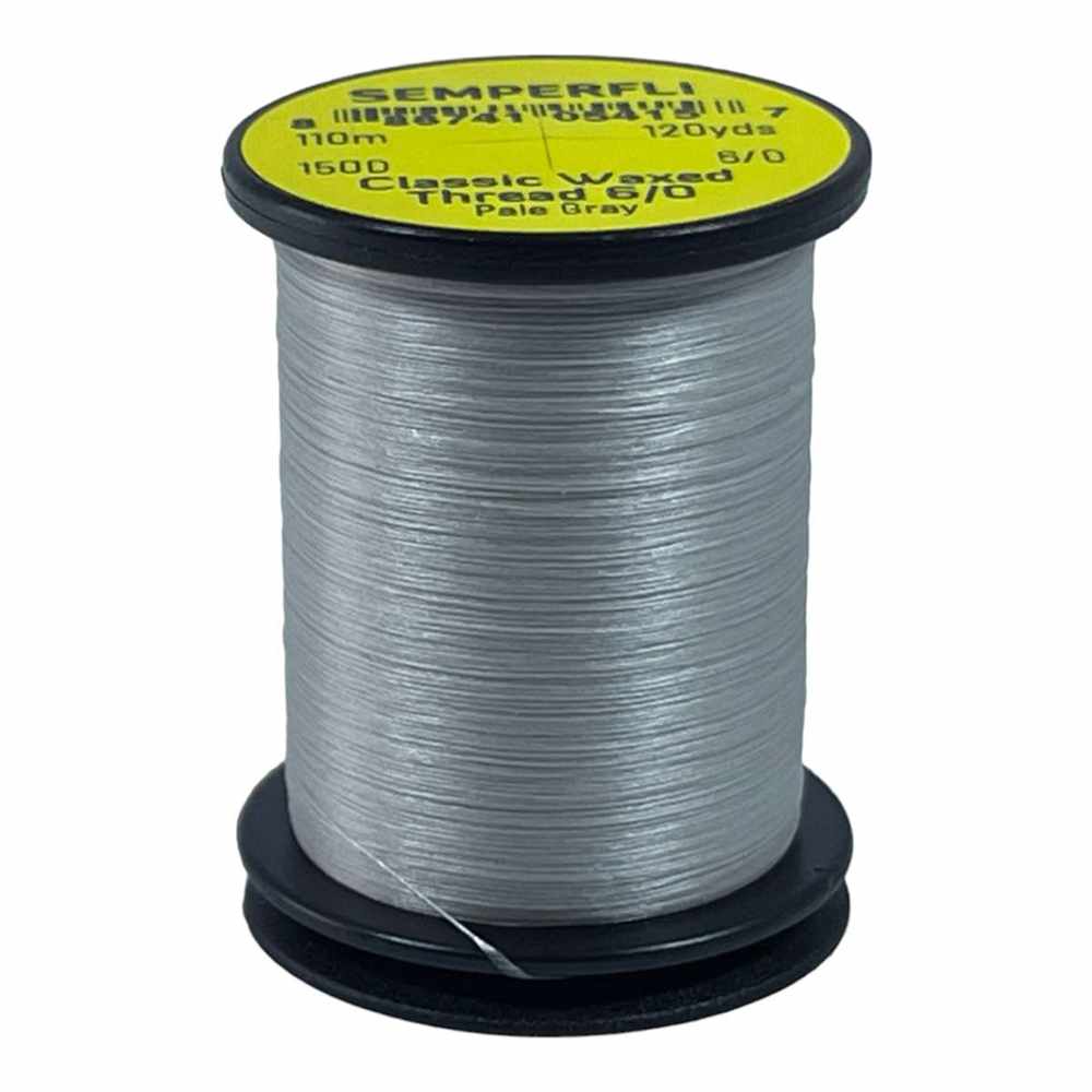 Classic Waxed Thread 6/0 110m (120 Yards) Pale Gray for Fly Tying