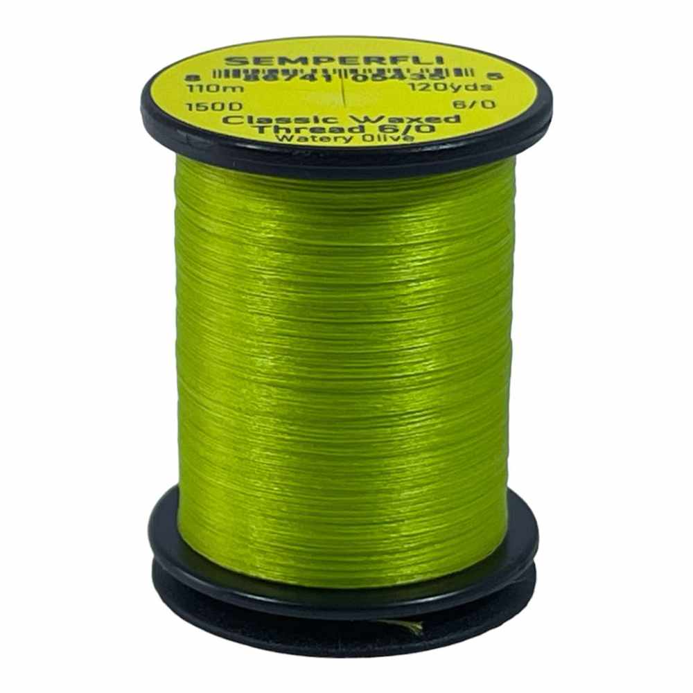 Classic Waxed Thread 6/0 110m (120 Yards) Water Olive