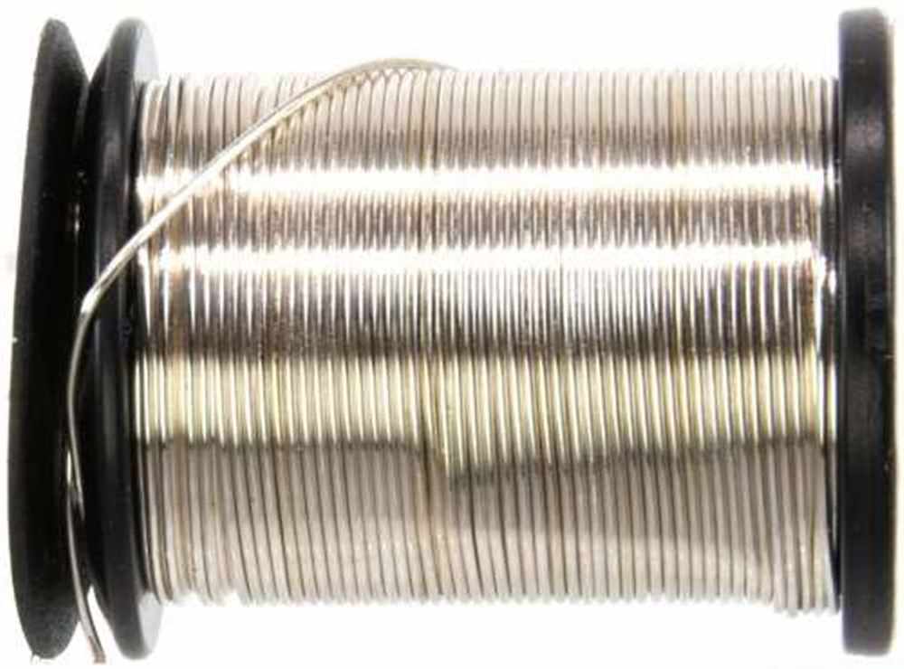 Wire 0.5mm Bright Silver for Fly Tying from The Essential Fly