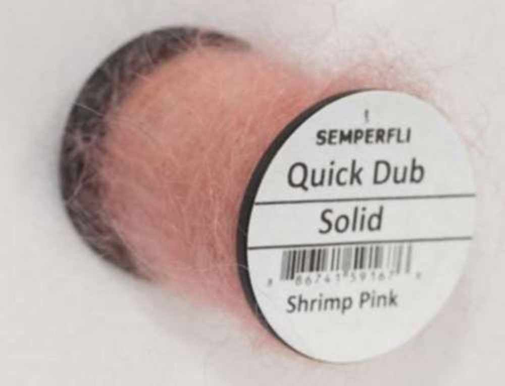 Quick Dub Solid Shrimp Pink for Fly Tying from The Essential Fly