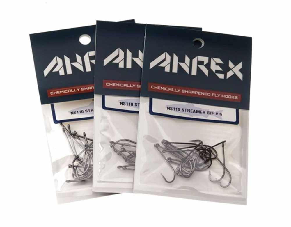 Ahrex Ns110 Streamer Straight Eye #2 Fly Tying Hooks for Fly Tying