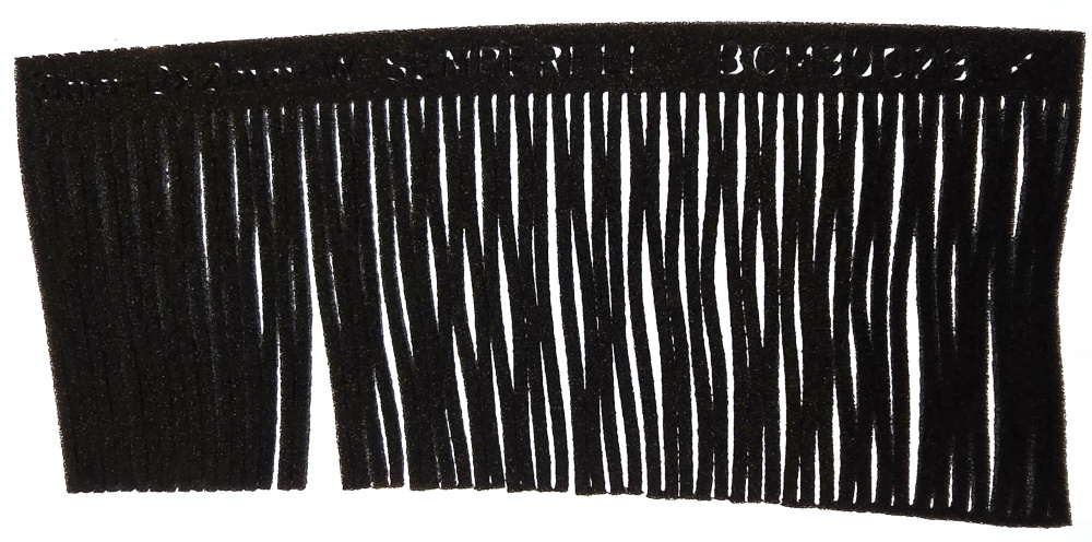 Foam Combs Black 2mm for Fly Tying from The Essential Fly