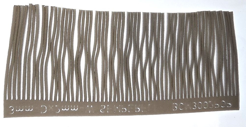 Foam Combs Pale Gray 2mm for Fly Tying from The Essential Fly