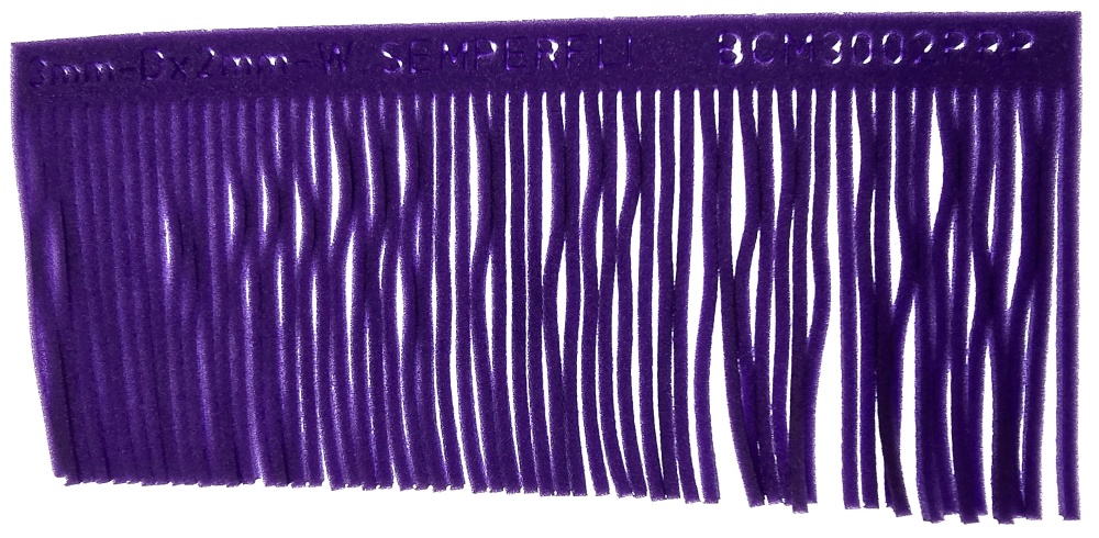 Foam Combs Purple 2mm for Fly Tying from The Essential Fly