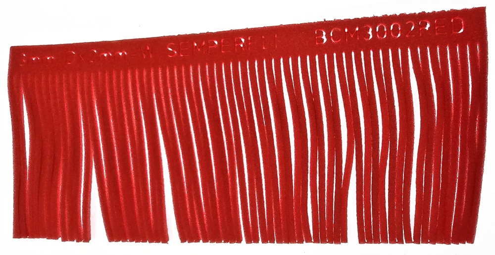 Foam Combs Red 2mm for Fly Tying from The Essential Fly