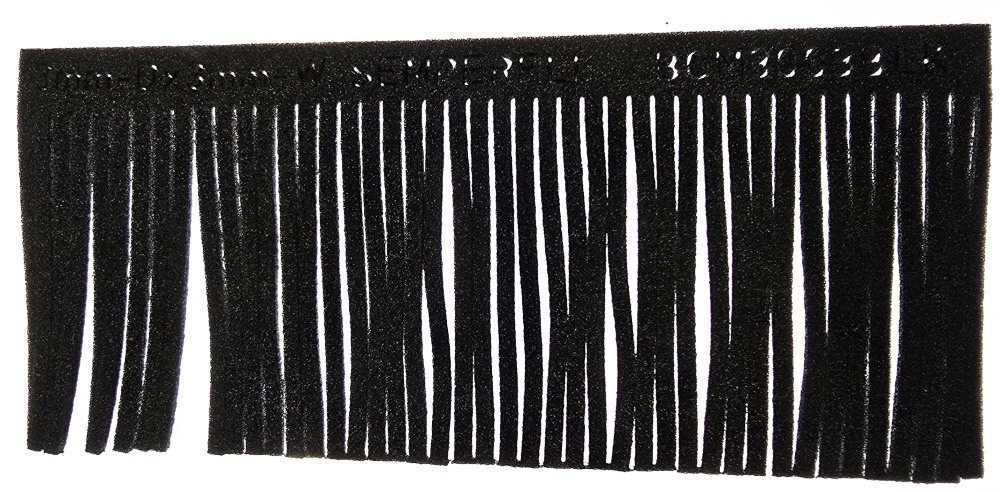 Foam Combs Black 3mm for Fly Tying from The Essential Fly