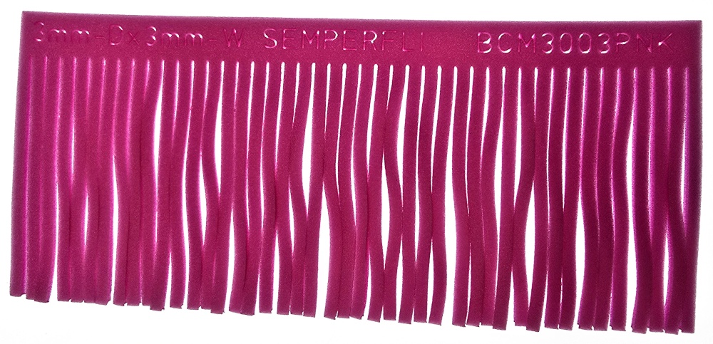Foam Combs Pink 3mm for Fly Tying from The Essential Fly