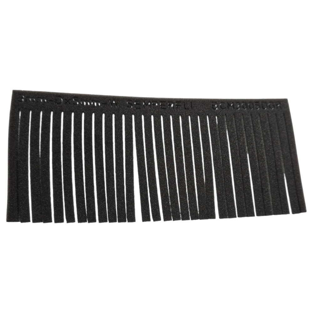 Foam Combs Dark Gray 5mm for Fly Tying from The Essential Fly