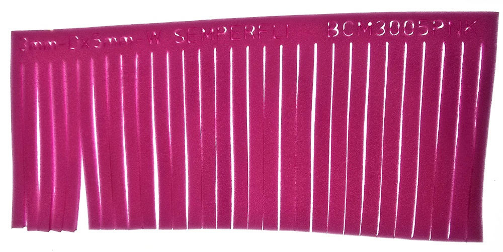 Foam Combs Pink 5mm for Fly Tying from The Essential Fly