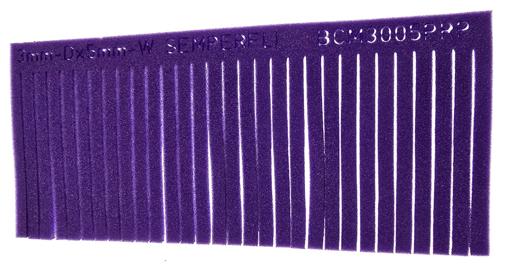 Foam Combs Purple 5mm for Fly Tying from The Essential Fly