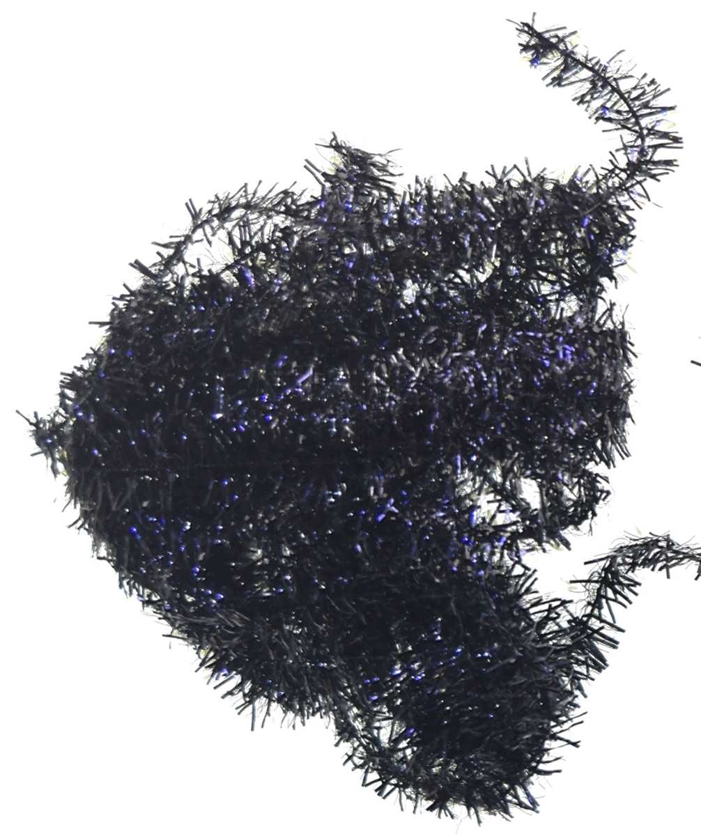 8mm Competition UV Chenille Midnight Black for Fly Tying