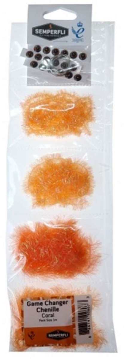 Game Changer Chenille Pack Coral for Fly Tying from The Essential Fly