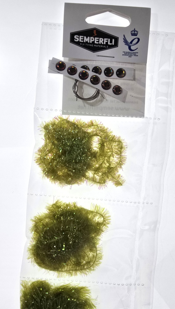 Game Changer Chenille Pack Pale Olive for Fly Tying