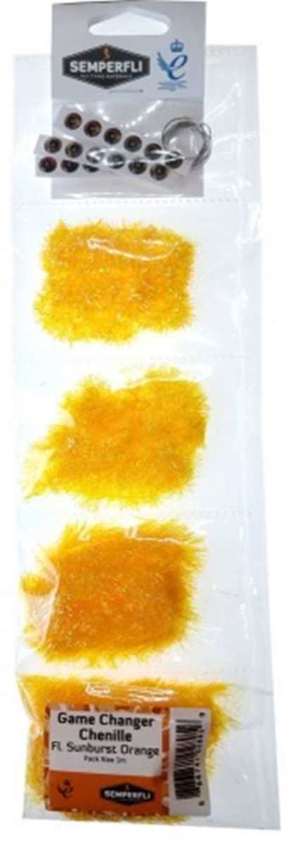 Game Changer Chenille Pack Fl Sunburst Orange for Fly Tying