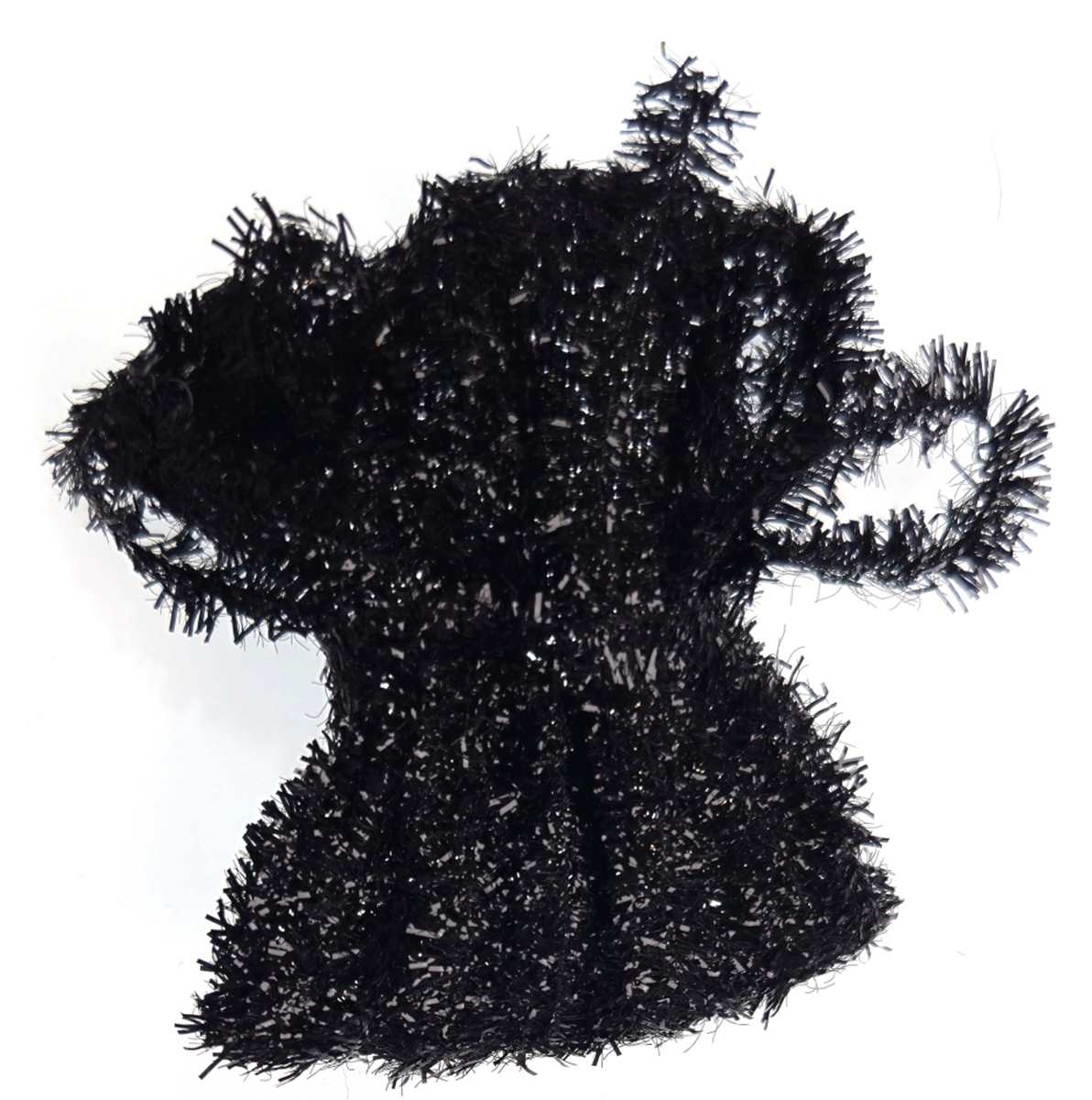 8mm Hackle Chenille Black for Fly Tying from The Essential Fly