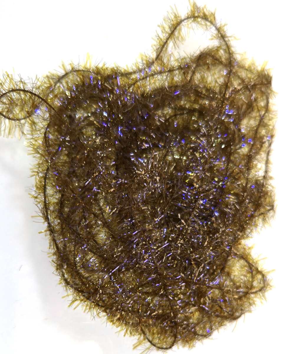 8mm UV Hackle Chenille Ginger for Fly Tying from The Essential Fly