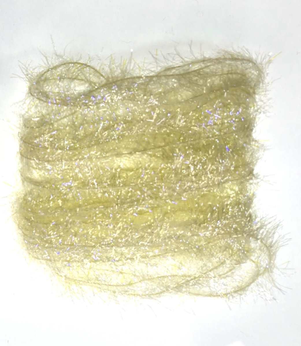15mm UV Hackle Chenille Cream for Fly Tying from The Essential Fly