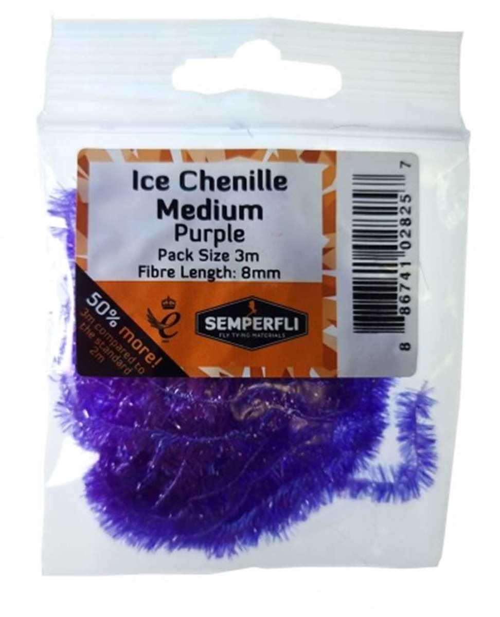 Ice Chenille 8mm Purple for Fly Tying from The Essential Fly