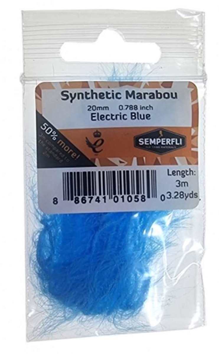 Synthetic Marabou 20mm Blue for Fly Tying from The Essential Fly