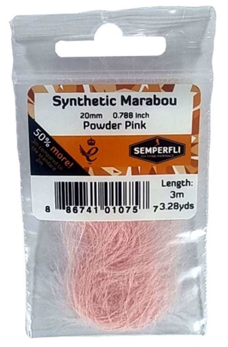 Synthetic Marabou 20mm Powder Pink for Fly Tying|The Essential Fly