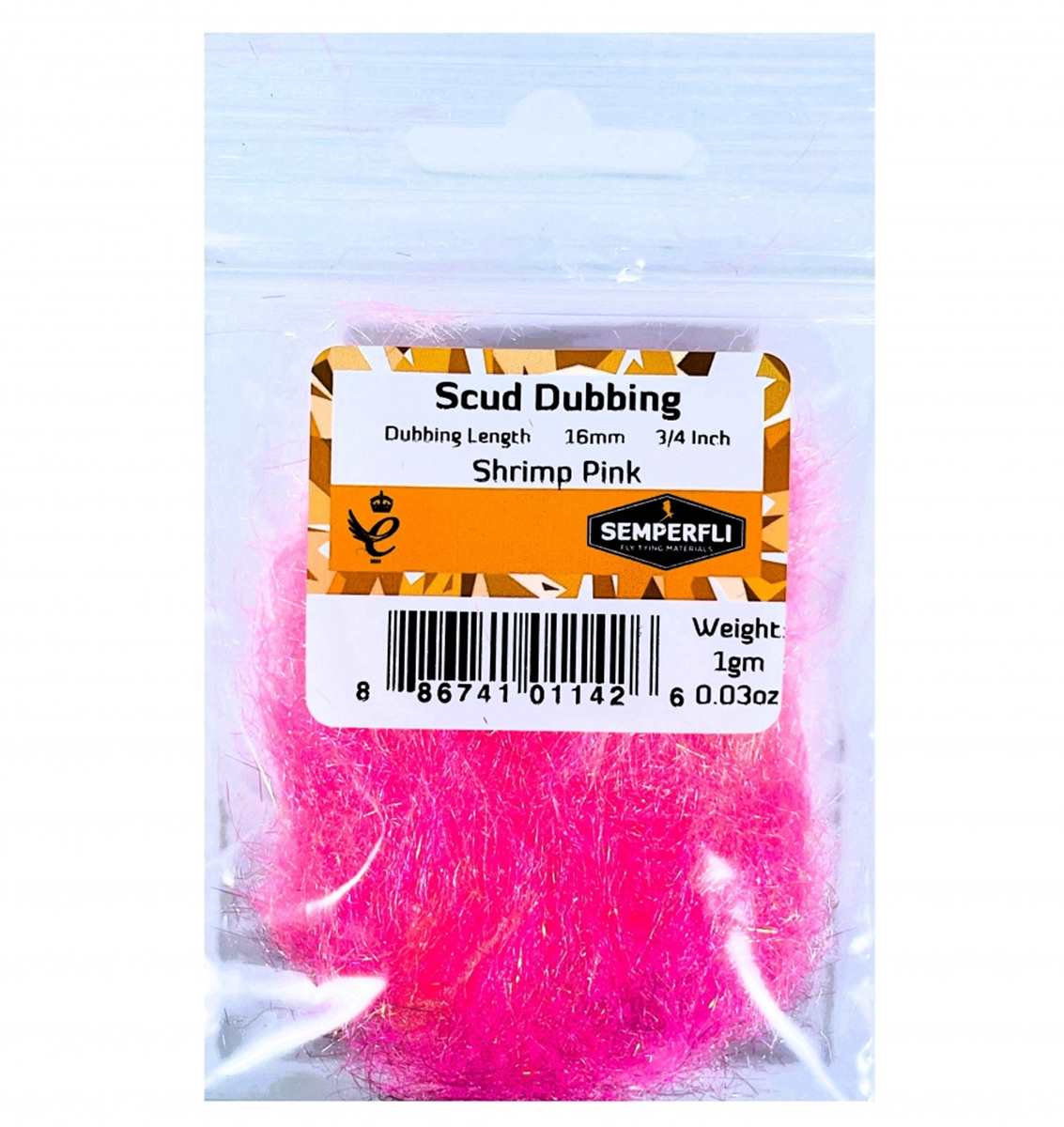 Scud Dubbing Shrimp Pink for Fly Tying from The Essential Fly