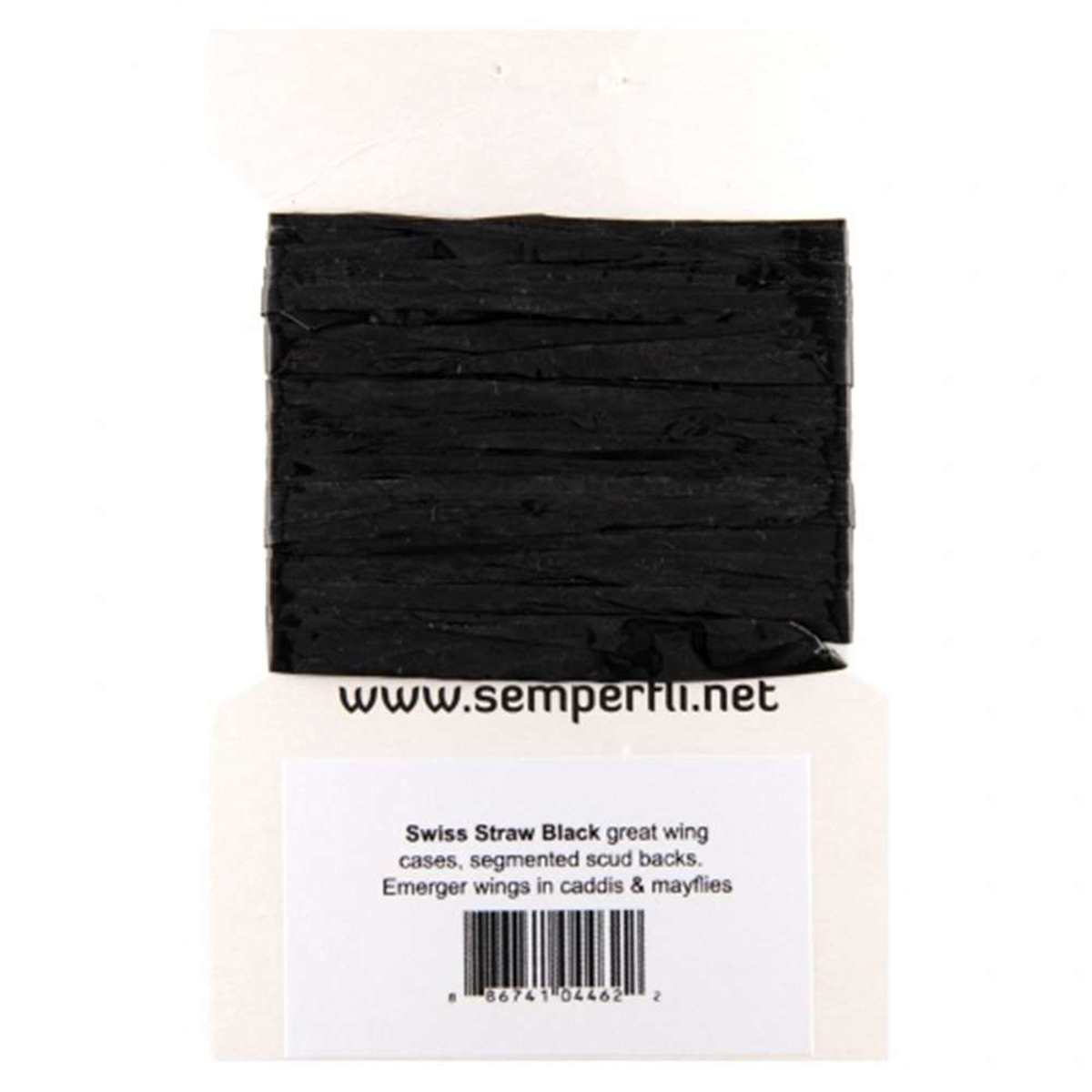 Swiss Straw Synthetic Raffia Black for Fly Tying|The Essential Fly