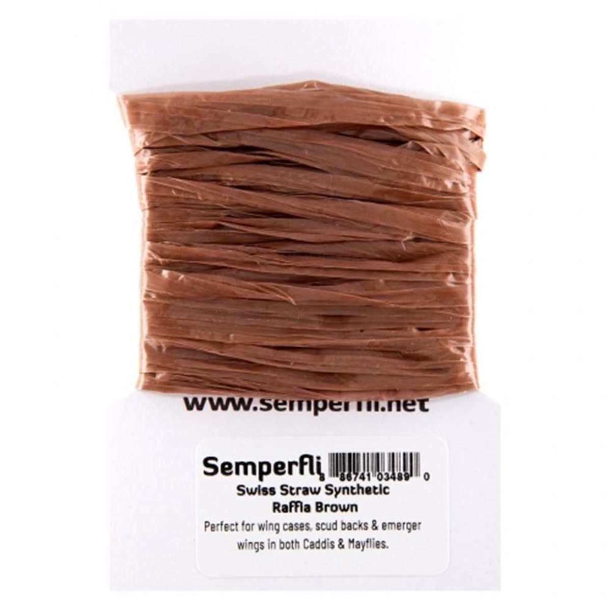 Swiss Straw Synthetic Raffia Brown for Fly Tying|The Essential Fly