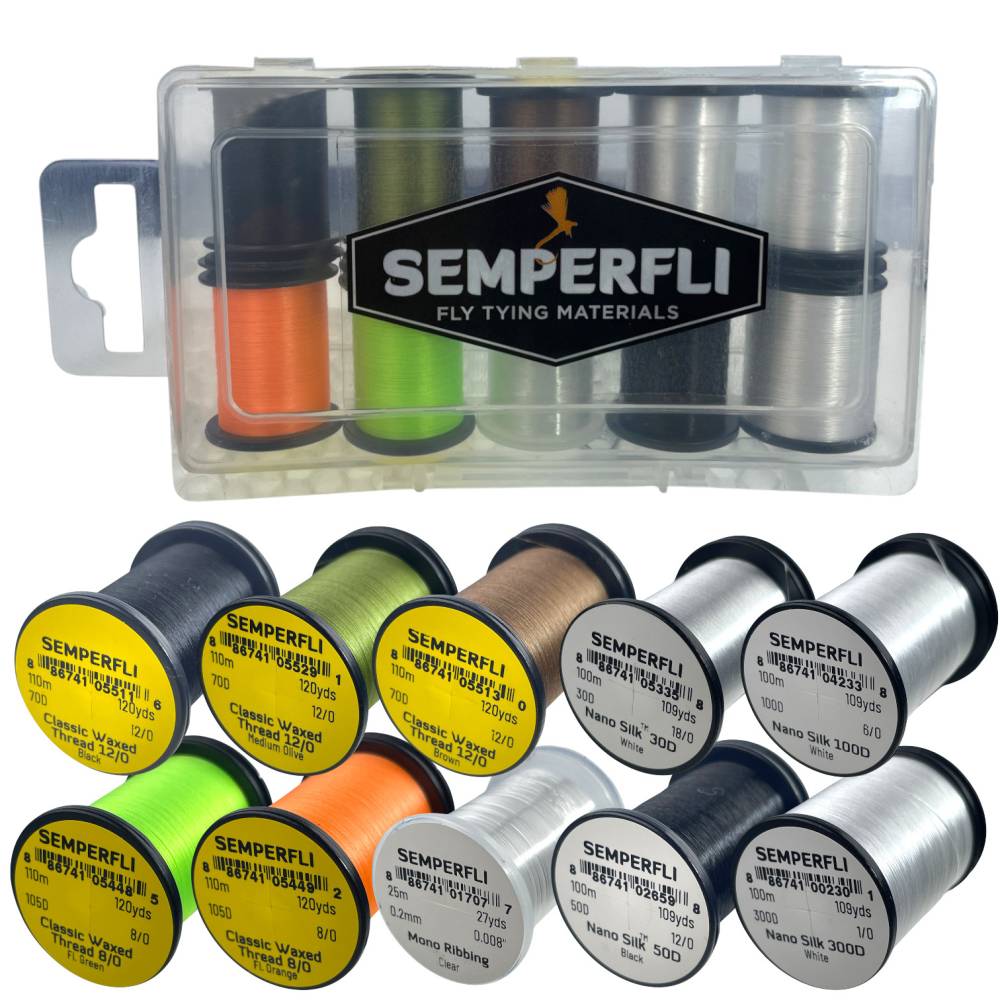 Essential Threads Collection for Fly Tying