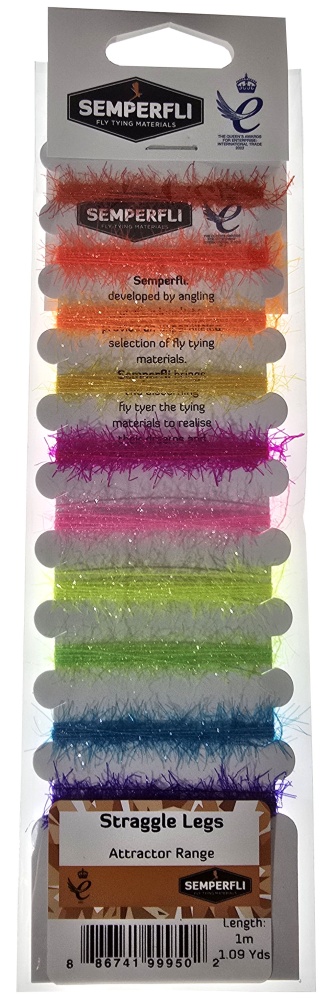 Straggle Legs Multicard Attractor Colours for Fly Tying