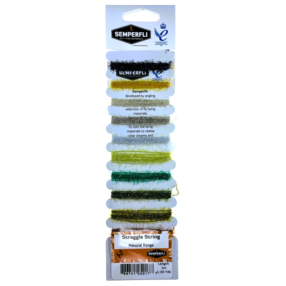 Straggle String Multicard Natural Colours for Fly Tying