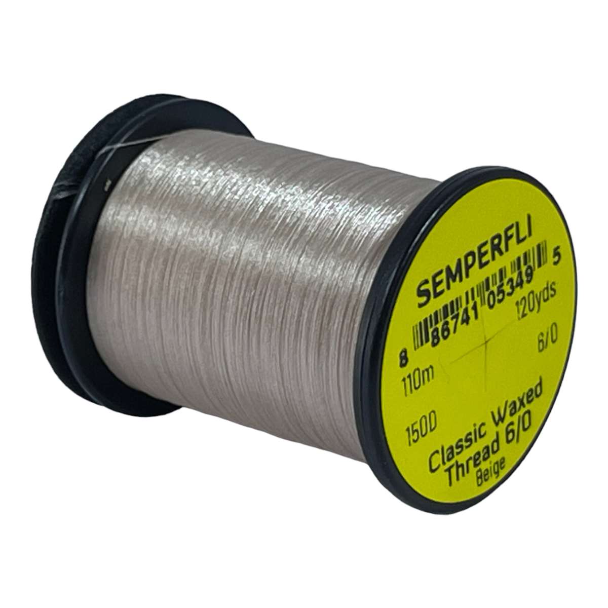 Classic Waxed Thread 6/0 110m (120 Yards) Beige for Fly Tying