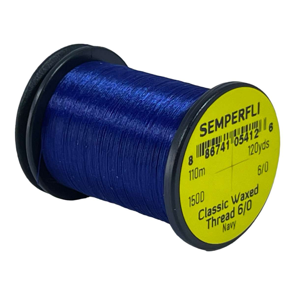 Classic Waxed Thread 6/0 110m (120 Yards) Navy for Fly Tying
