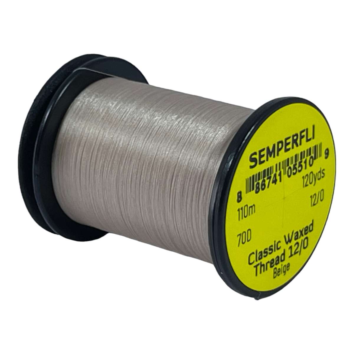 Classic Waxed Thread 12/0 110m (120 Yards) Beige for Fly Tying