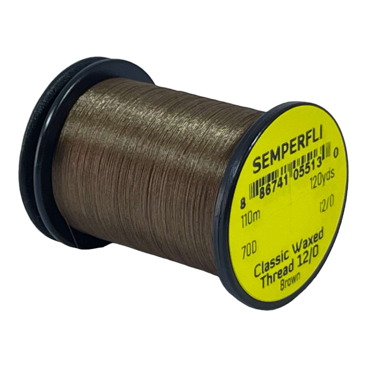 Classic Waxed Thread 12/0 110m (120 Yards) Brown for Fly Tying