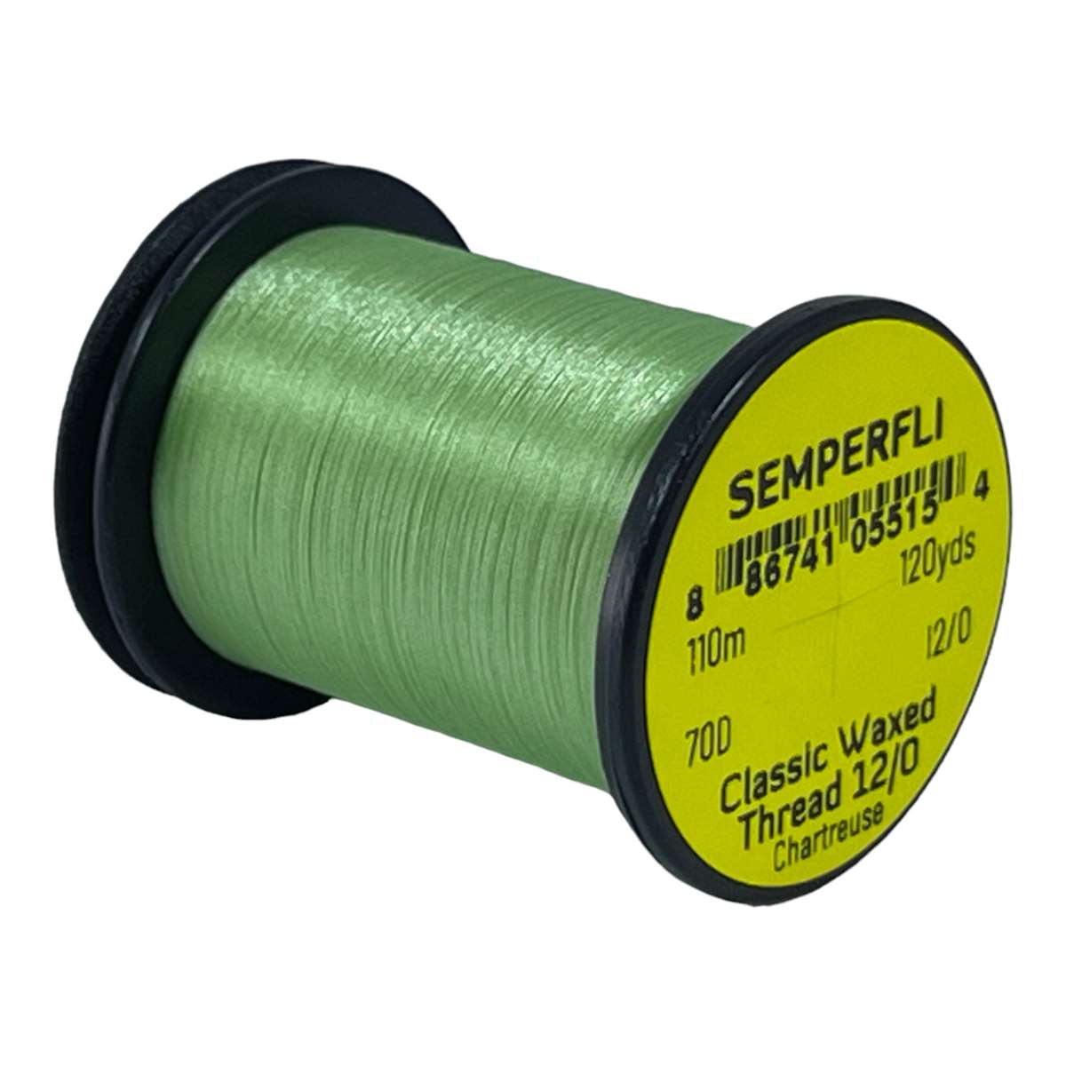Classic Waxed Thread 12/0 110m (120 Yards) Chartreuse for Fly Tying