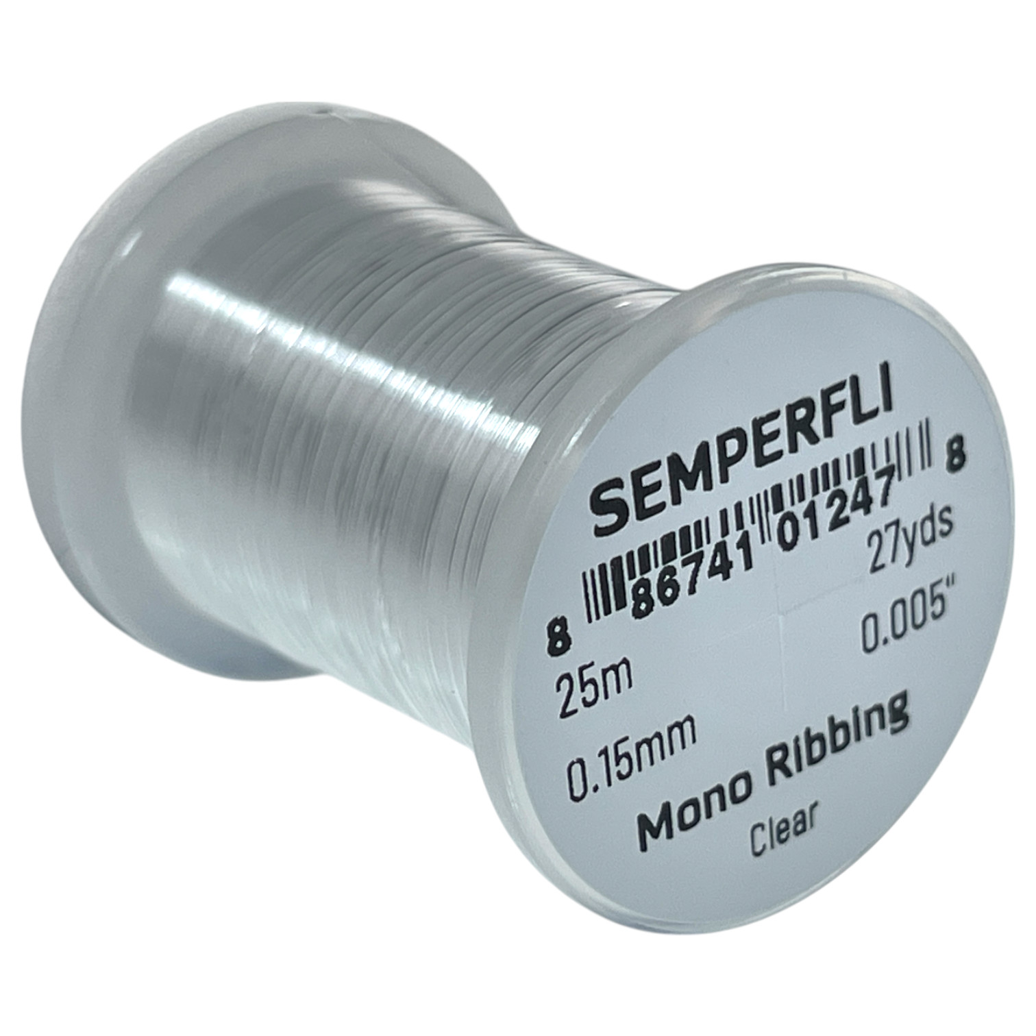 Mono Ribbing 0.15mm (Medium) Clear for Fly Tying|The Essential Fly