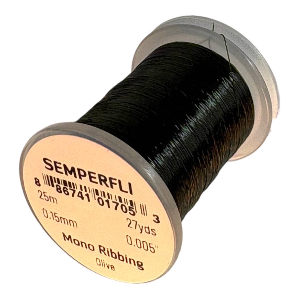 Mono Ribbing 0.15mm (Medium) Olive for Fly Tying|The Essential Fly
