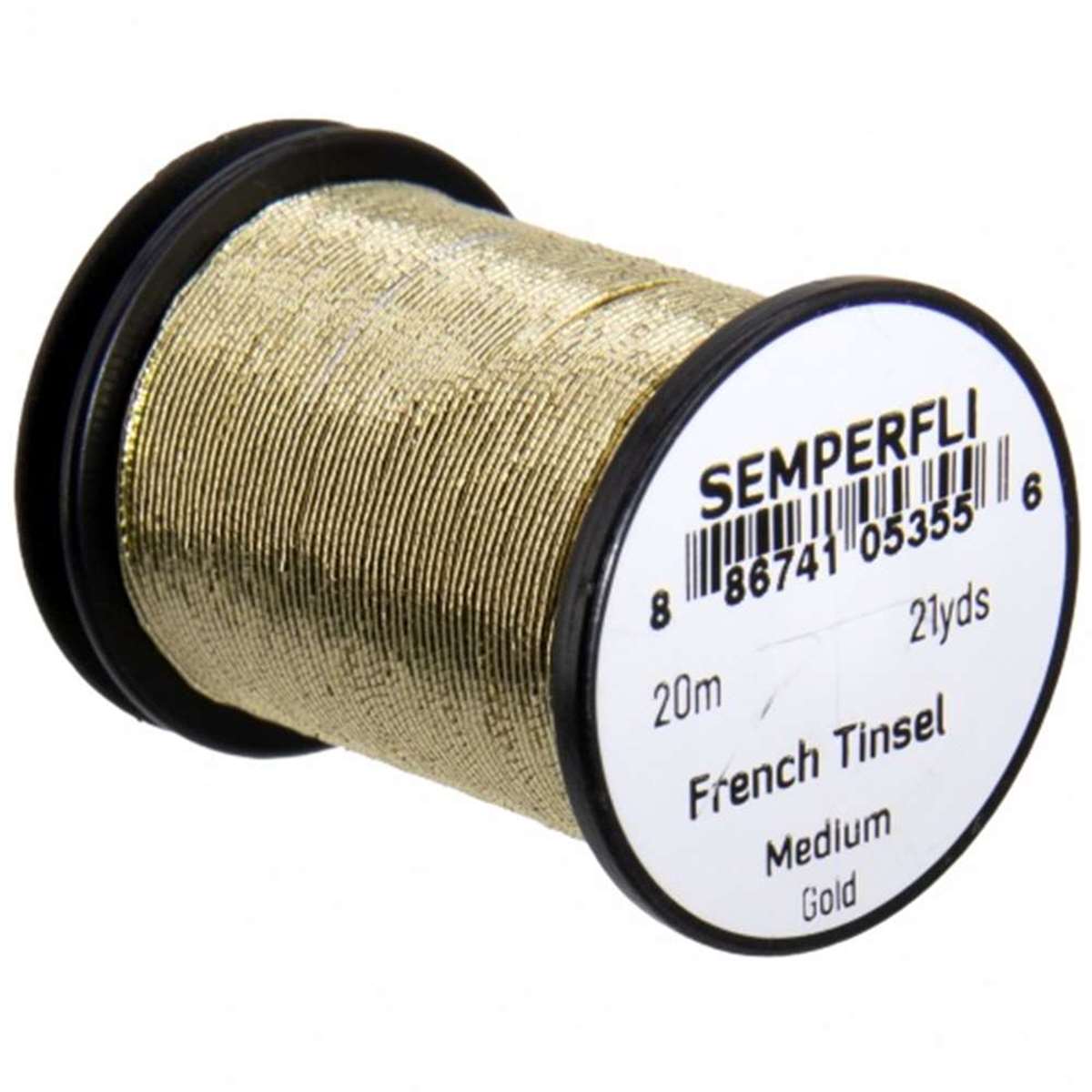 French Tinsel Medium Gold for Fly Tying from The Essential Fly