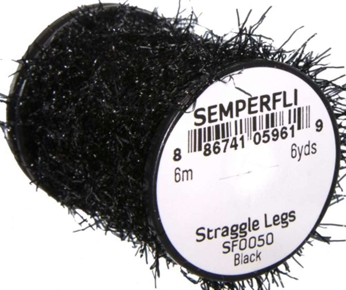 Straggle Legs Black for Fly Tying from The Essential Fly